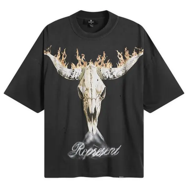 REPRESENT British Cowboys T-shirt - Stained Black