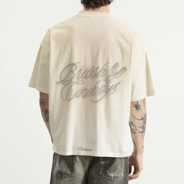 REPRESENT British Cowboys T-shirt - Washed Ecru