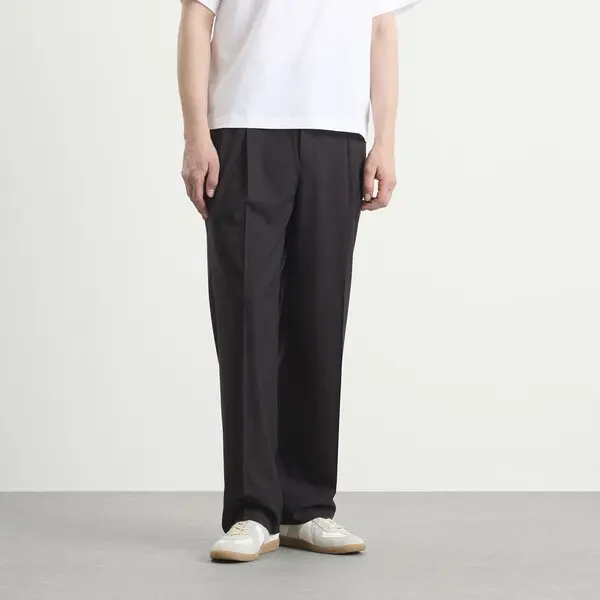 KAPTAIN SUNSHINE Wool Poplin Shoecut Trousers