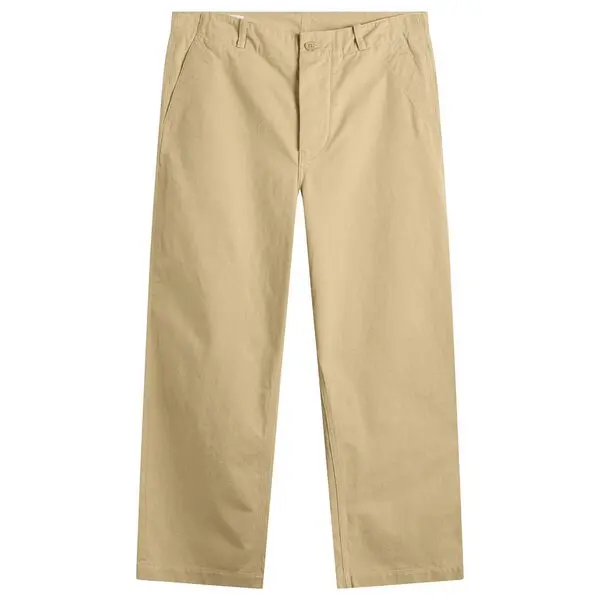 KAPTAIN SUNSHINE Cotton Drill Wide Pants - Khaki