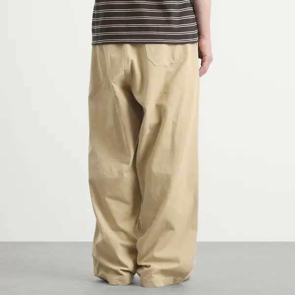 KAPTAIN SUNSHINE Cotton Drill Wide Pants