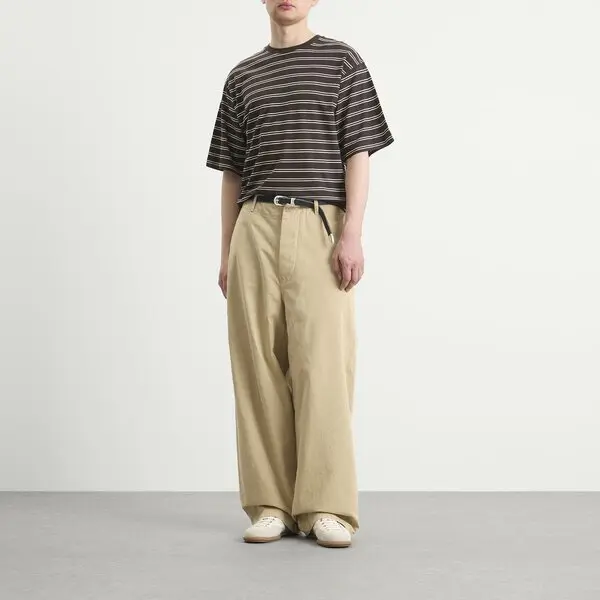 KAPTAIN SUNSHINE Cotton Drill Wide Pants