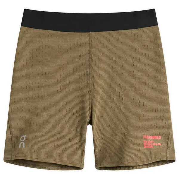 On X Pleasures X The Loop Short Tights - Olive