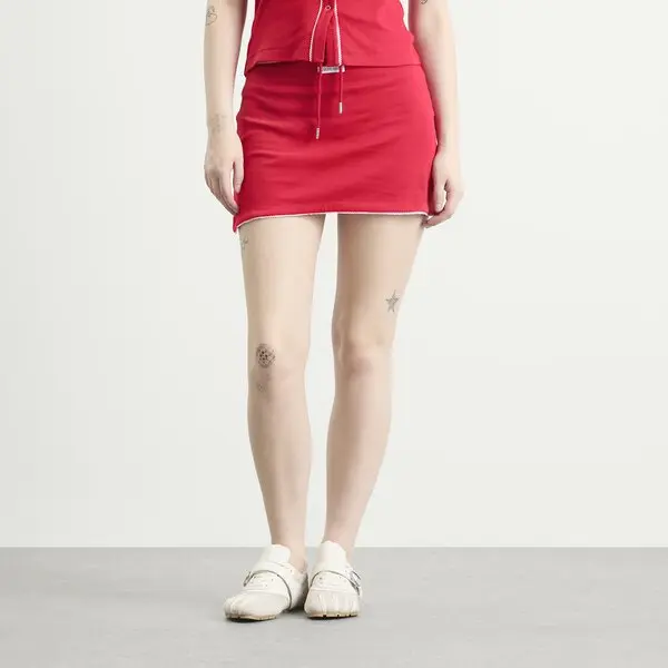 MARINE SERRE Cute 70's Mini Skirt