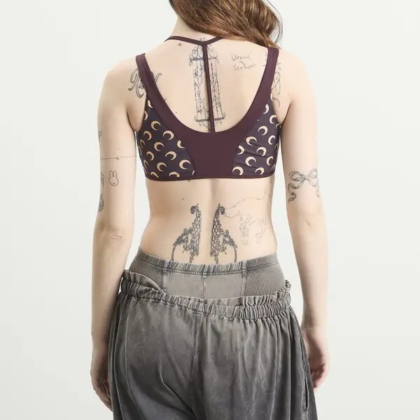 MARINE SERRE Athleisure Yoga Bra Top