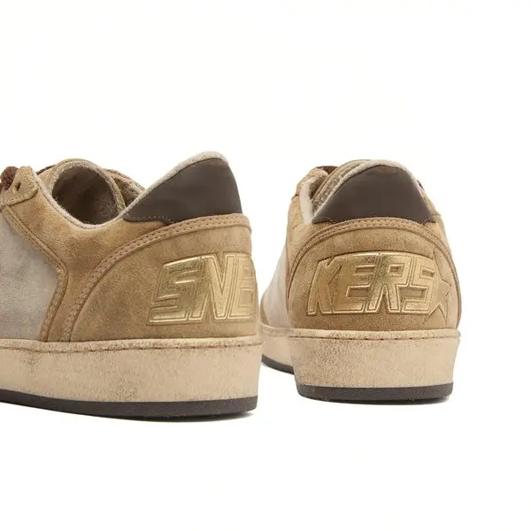 GOLDEN GOOSE Ball Star Distressed Leather Sneakers