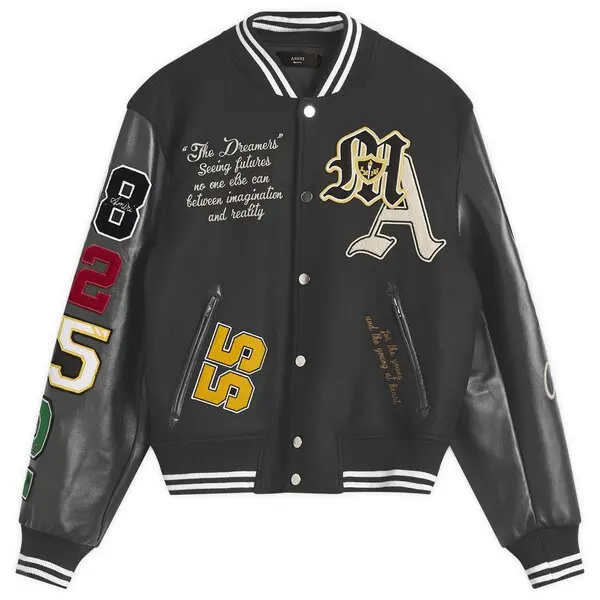 Amiri Varsity Patch Jacket - Black