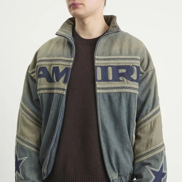 Amiri Sport Denim Track Jacket