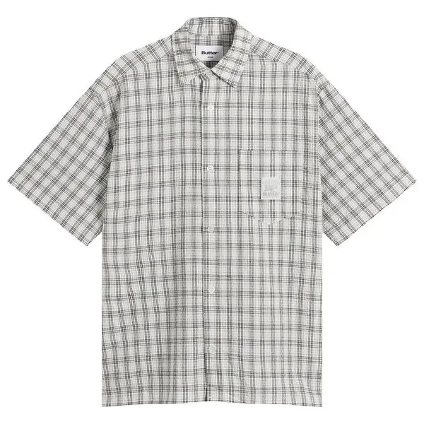 BUTTER GOODS Equipment Short Sleeve Shirt - Grey