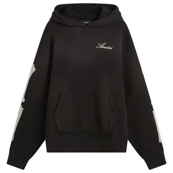 Amiri Bones Oversized Hoodie - Black