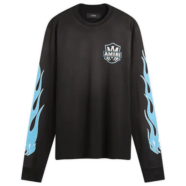 Amiri Eagle Flames Long Sleeve T-shirt - Black