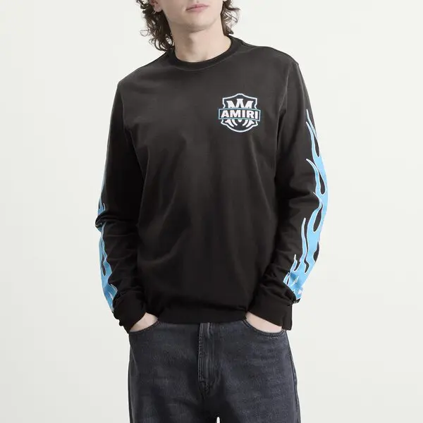 Amiri Eagle Flames Long Sleeve T-shirt