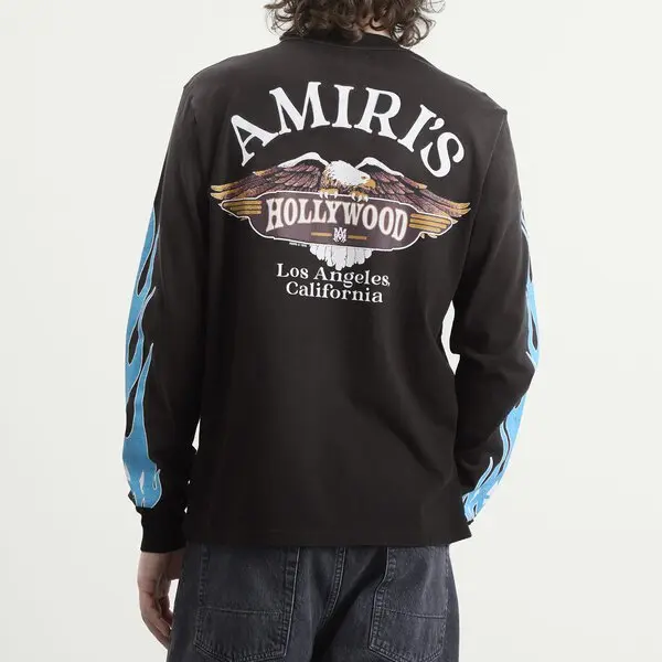 Amiri Eagle Flames Long Sleeve T-shirt