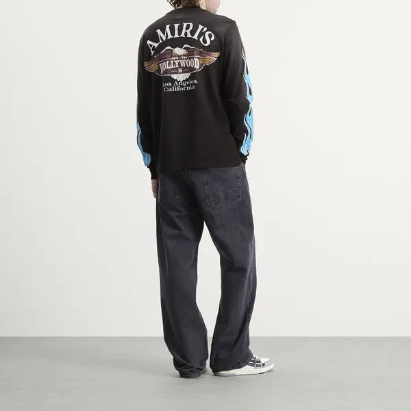 Amiri Eagle Flames Long Sleeve T-shirt