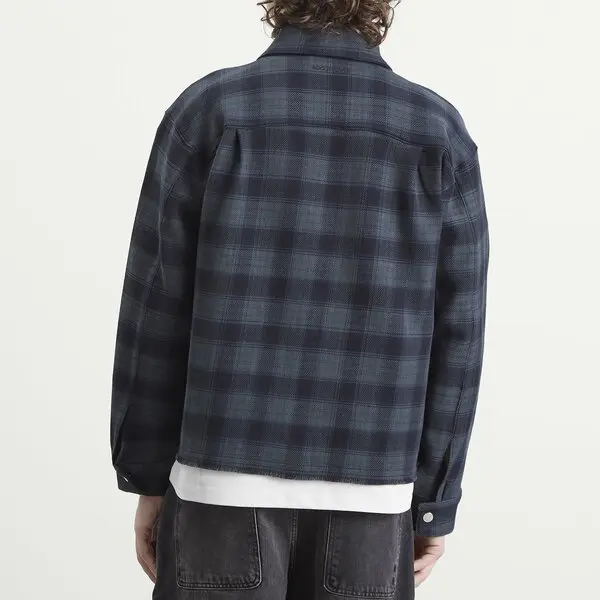 ABOUT:BLANK Plaid Zipped Overshirt