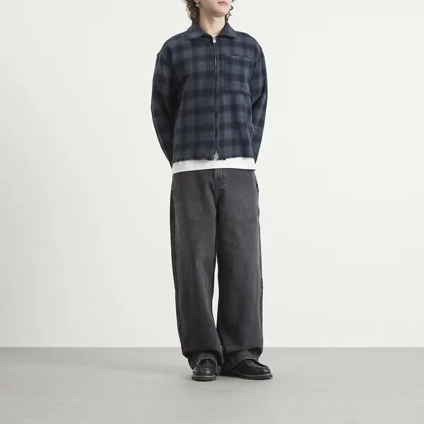 ABOUT:BLANK Plaid Zipped Overshirt