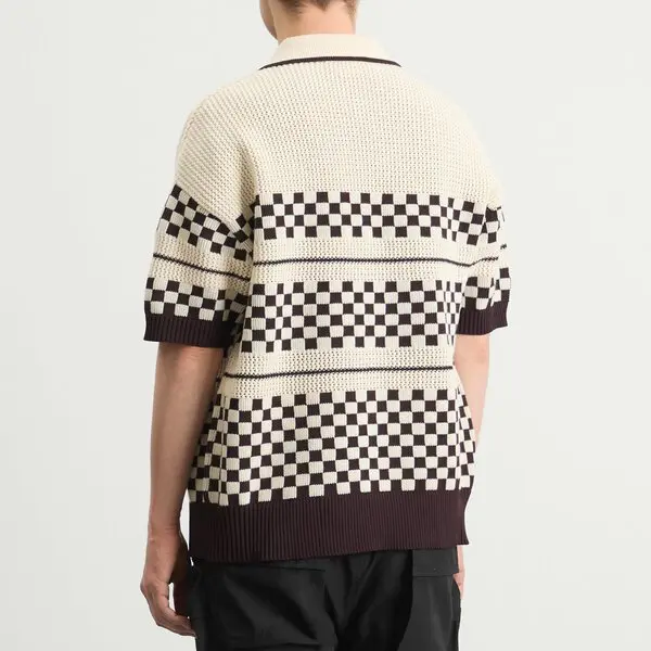 Amiri Checkered Mesh Shirt