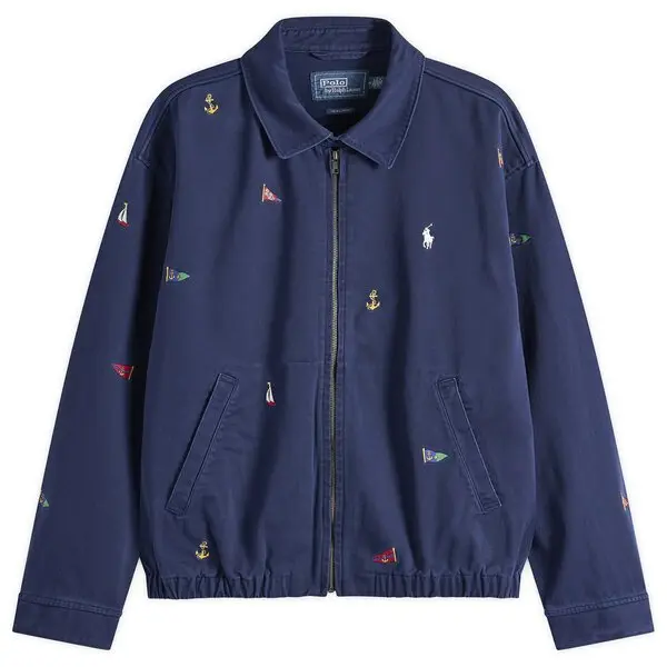 Polo Ralph Lauren Flag Windbreaker Jacket - Navy