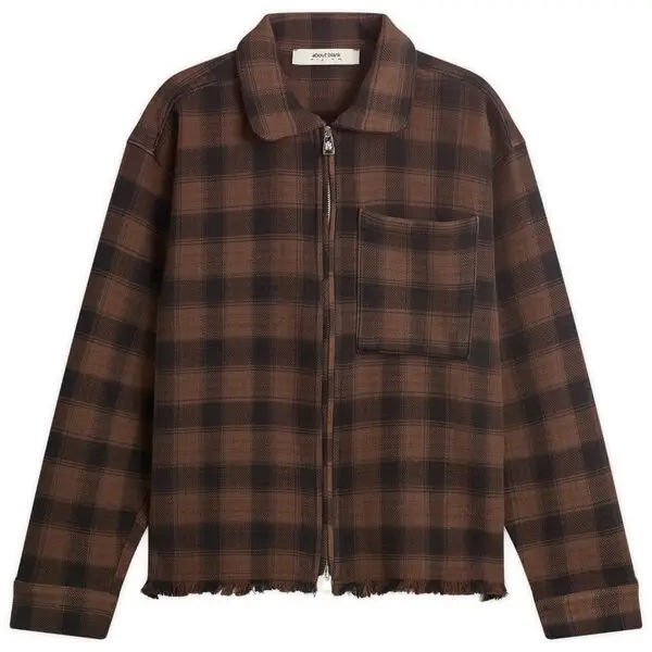 ABOUT:BLANK Plaid Zipped Overshirt In | Size: | 100% Cotton | End Clothing