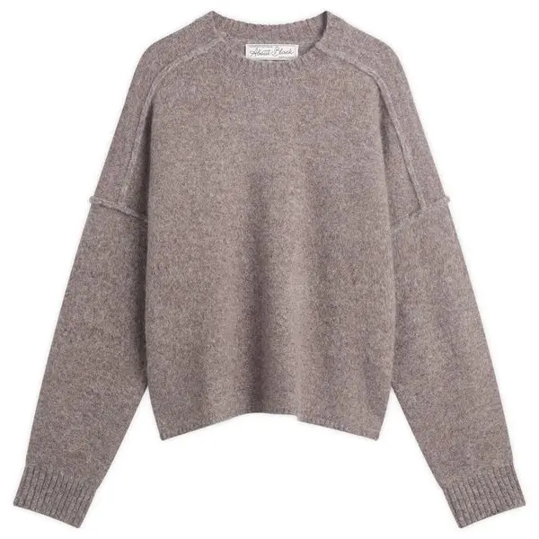 ABOUT:BLANK Exposed Mock Neck Jumper - Biscuit