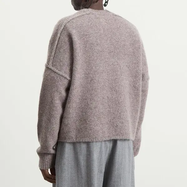 ABOUT:BLANK Exposed Mock Neck Jumper - Biscuit