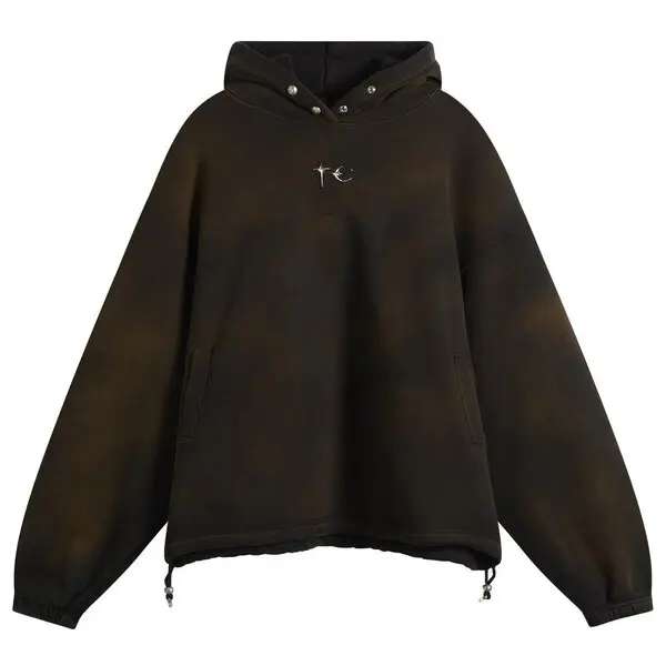 THUG CLUB Faded Hoodie - Brown