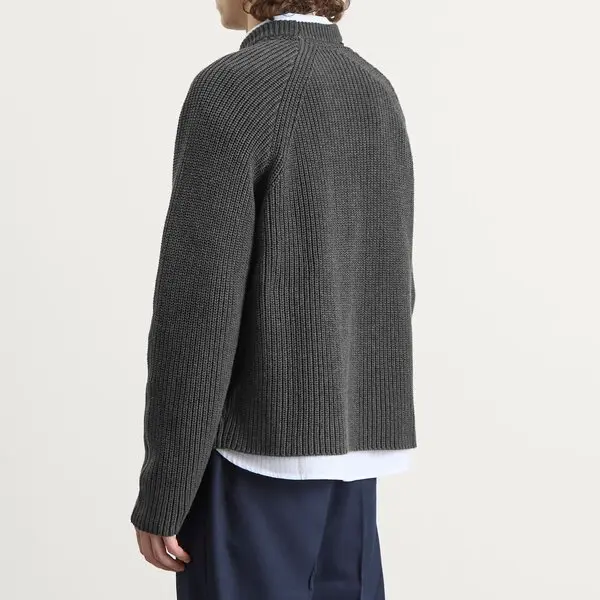 ABOUT:BLANK Rib Mock Neck Crew