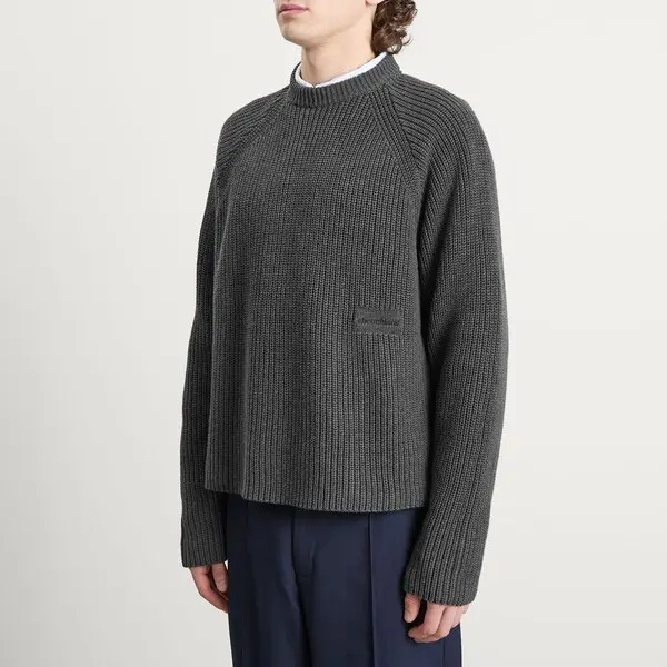 ABOUT:BLANK Rib Mock Neck Crew
