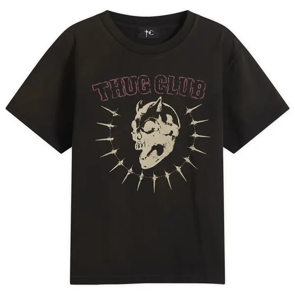 THUG CLUB Graphic Logo T-shirt - Black