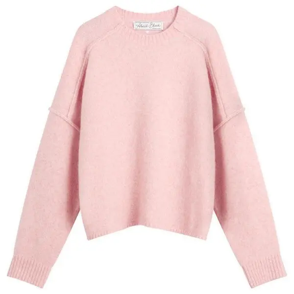 ABOUT:BLANK Exposed Mock Neck Jumper - Pink