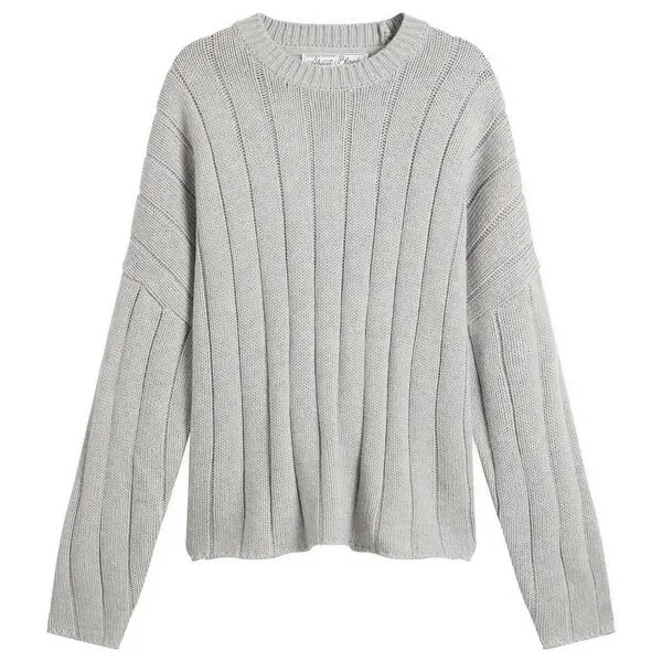 ABOUT:BLANK Rib Knit Crew - Grey