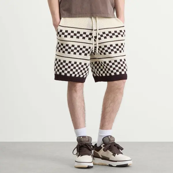 Amiri Checkered Mesh Shorts