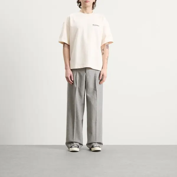 ABOUT:BLANK Herringbone Tailored Wide Leg Trouser
