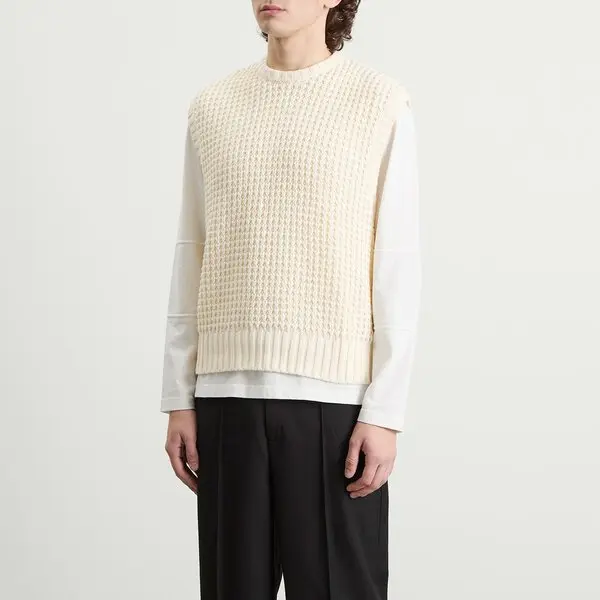 ABOUT:BLANK Moss Stitch Knitted Vest