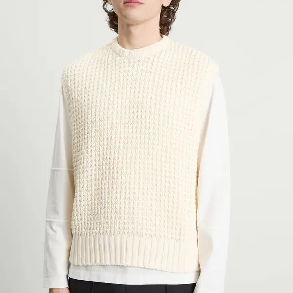 ABOUT:BLANK Moss Stitch Knitted Vest