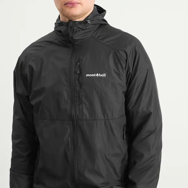 MONTBELL Wind Blast Hooded Jacket - Black