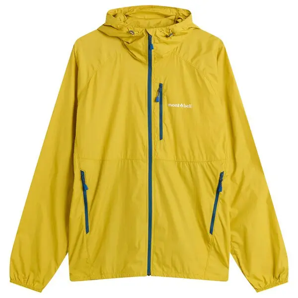 MONTBELL Wind Blast Hooded Jacket - Yellow
