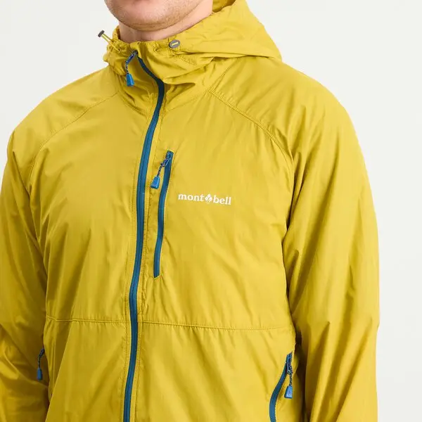 MONTBELL Wind Blast Hooded Jacket - Yellow