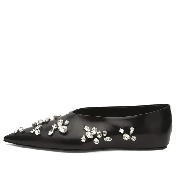 JIL SANDER Embellished Ballerina - Black