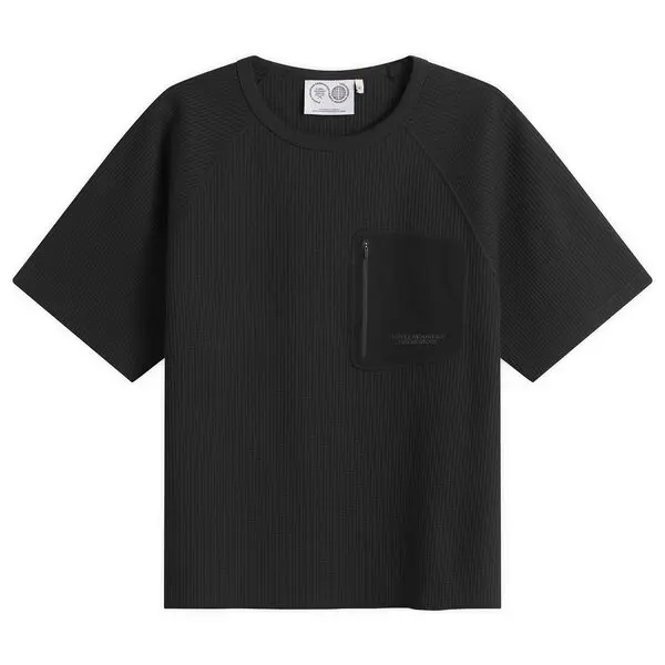 PURPLE MOUNTAIN OBSERVATORY Waffle T-shirt - Black