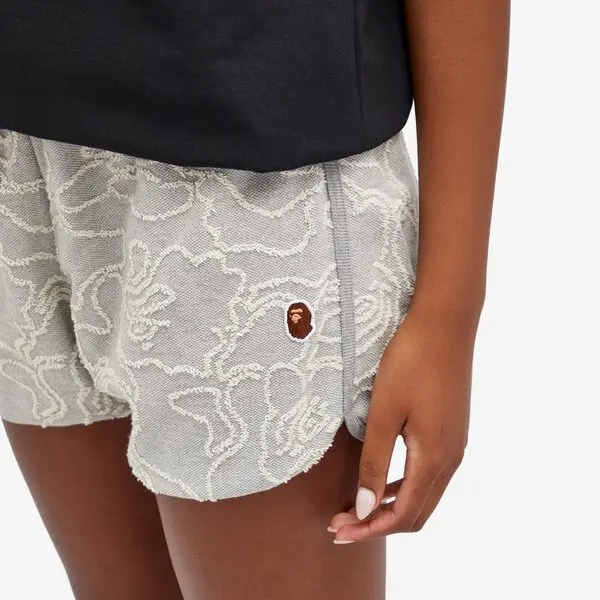 A BATHING APE Neon Camo Jacquard Shorts