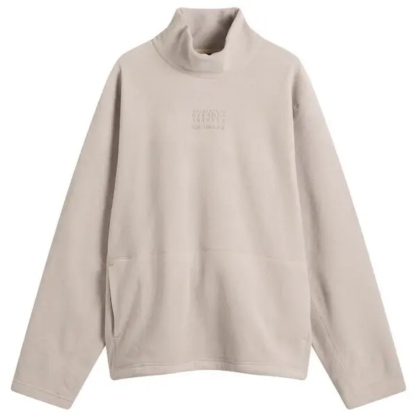 MAISON MARGIELA X Salomon Long-sleeved Fleece High Neck Top - Oatmeal