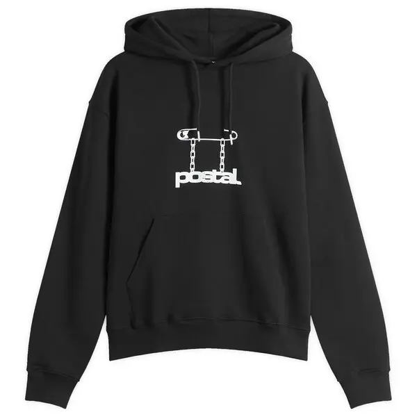 POSTAL Safety Pin Hoodie - Black