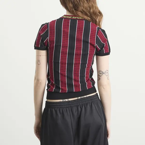 Martine Rose Logo Tight T-shirt - Red/black