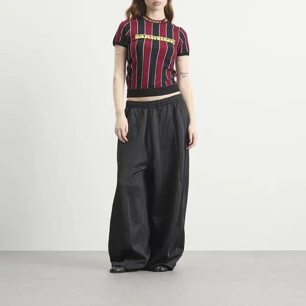 Martine Rose Logo Tight T-shirt - Red/black