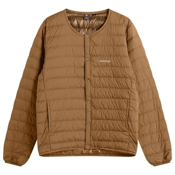 MONTBELL Superior Down Round Neck Jacket - Tan