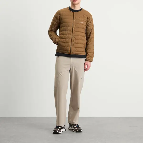 MONTBELL Superior Down Round Neck Jacket - Tan