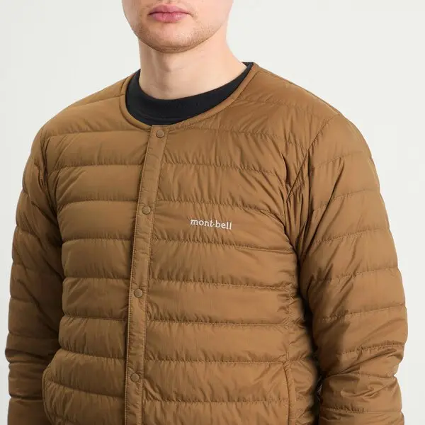 MONTBELL Superior Down Round Neck Jacket - Tan