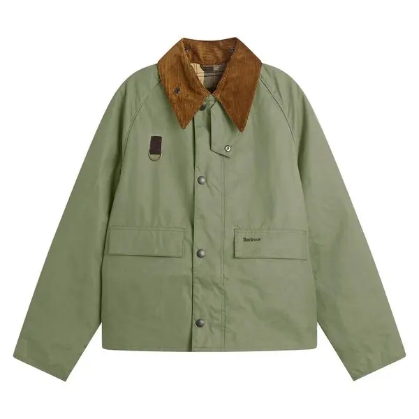 Barbour Spey Wax Jacket - Light Moss