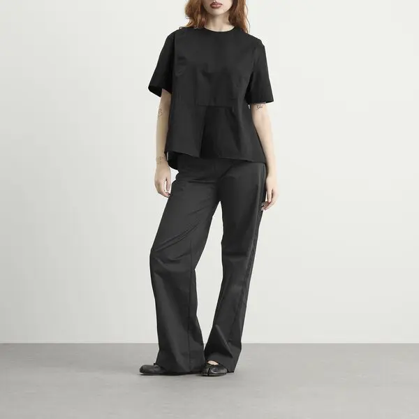 JIL SANDER Pleat Back Formal Top